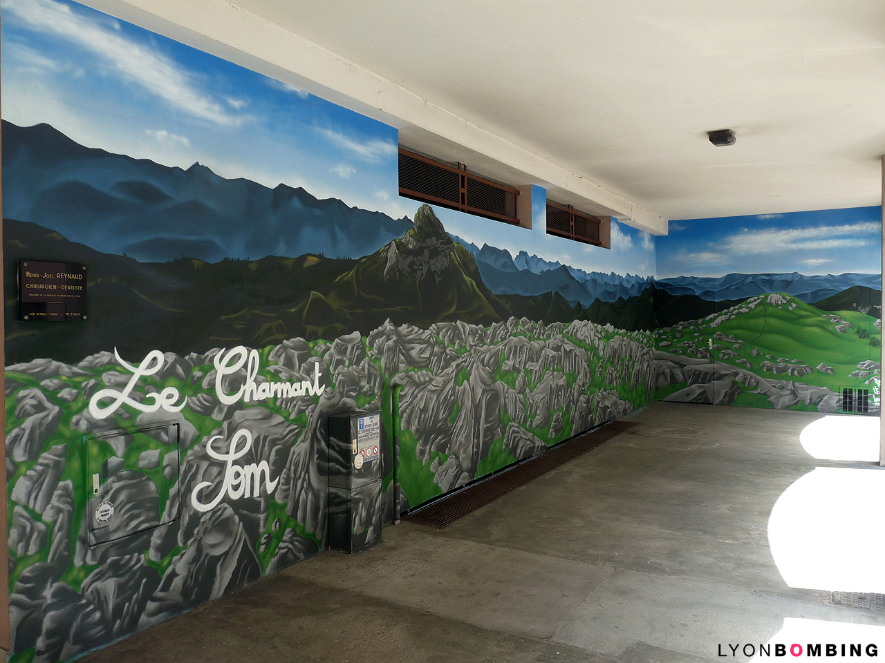 Fresque Façade d’un immeuble à Voiron - LB Studio